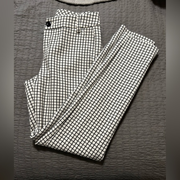 CAbi | Pants & Jumpsuits | Cabi Windowpane Check Trouser Pants | Poshmark